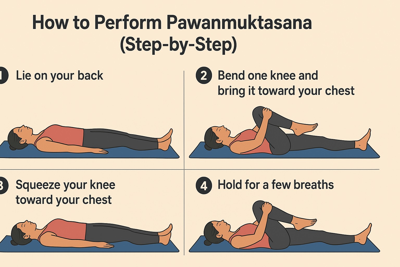 Pawanmuktasana (Wind-Relieving Pose) – Steps, Benefits & Yoga Guide